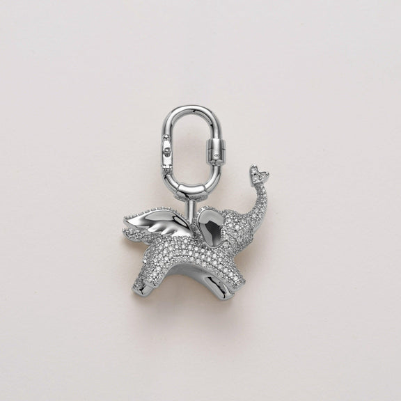 Pavé Lucky Elephant Bag Charm – Charmante