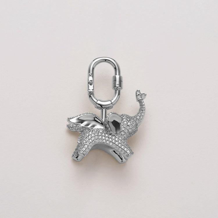 Pavé Lucky Elephant Bag Charm – Charmante