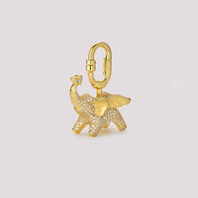 Pavé Lucky Elephant Bag Charm – Charmante