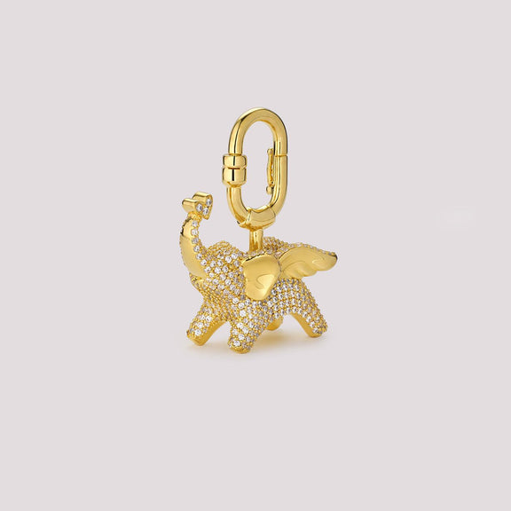Pavé Lucky Elephant Bag Charm – Charmante