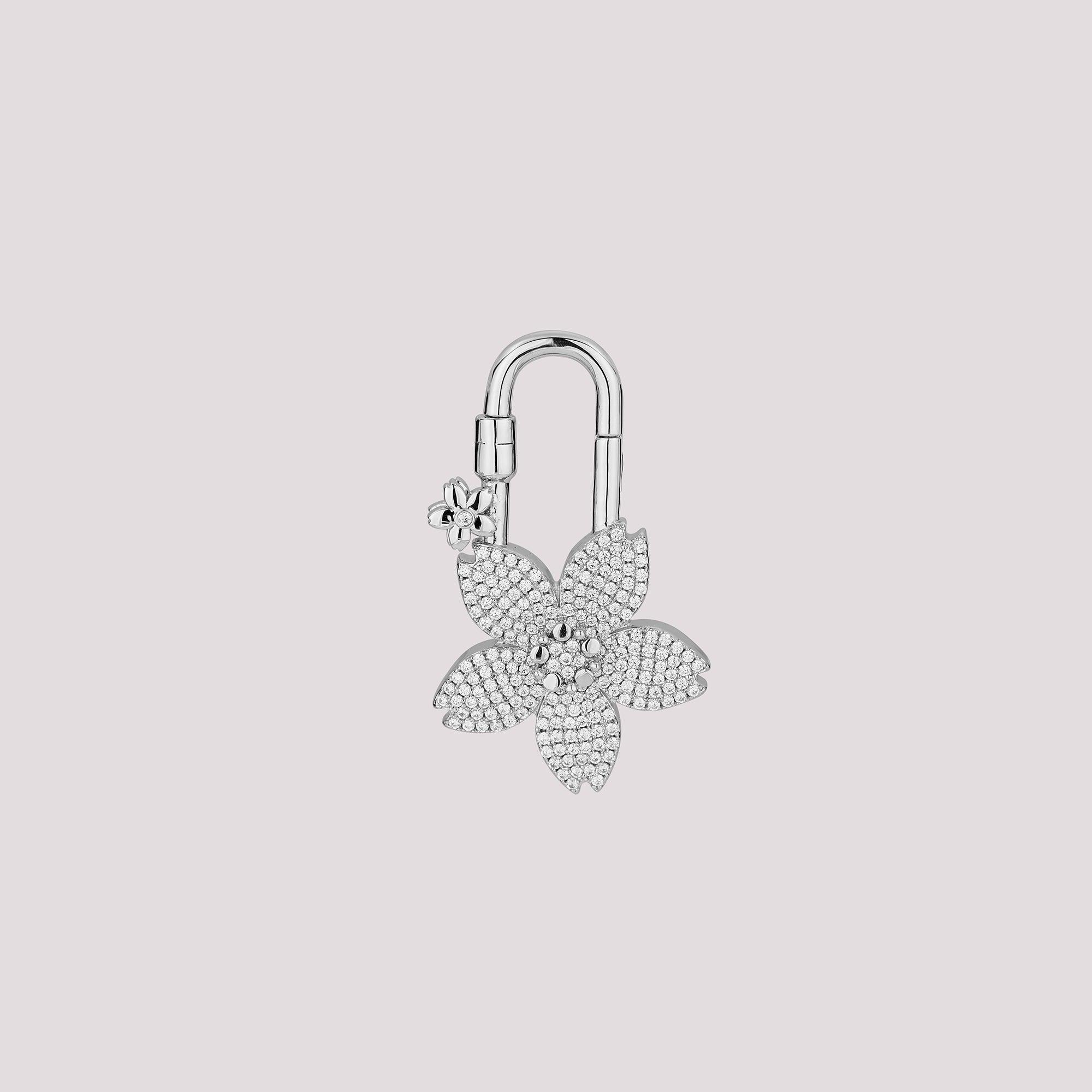 Pavé Cherry Blossom Reversible Flower Bag Charm – Charmante